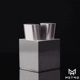 MetMo Cube - Precision Steel Wire EDM Mesmerising Cube.