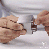 MetMo Cube - Precision Steel Wire EDM Mesmerising Cube.